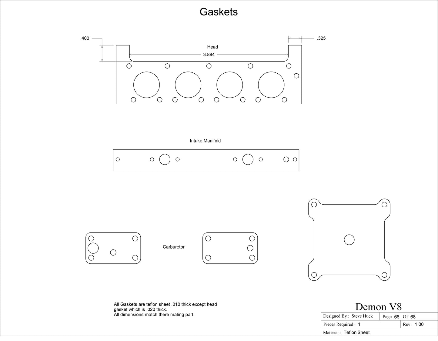 MiniSteam Little Demon Machinist Drawings - Downloadable No Shipping C